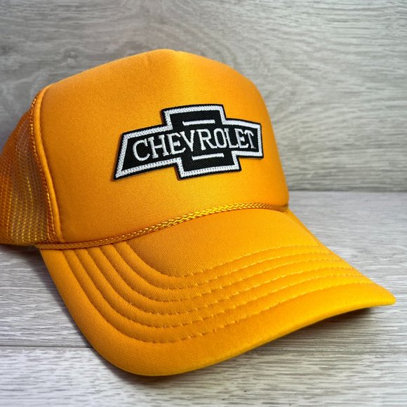 OTTO | Accessories | New Vintage Style Chevroley Logo Yellow Trucker ...